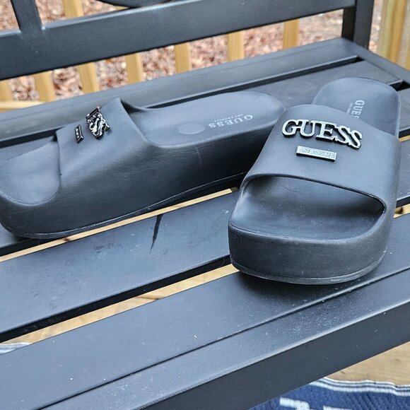 Guess | Shoes | Guess Platform Slides Sz 9m | Poshmark